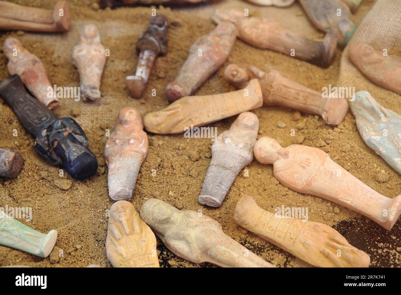 big egyptian souvenirs look like original objects Stock Photo - Alamy