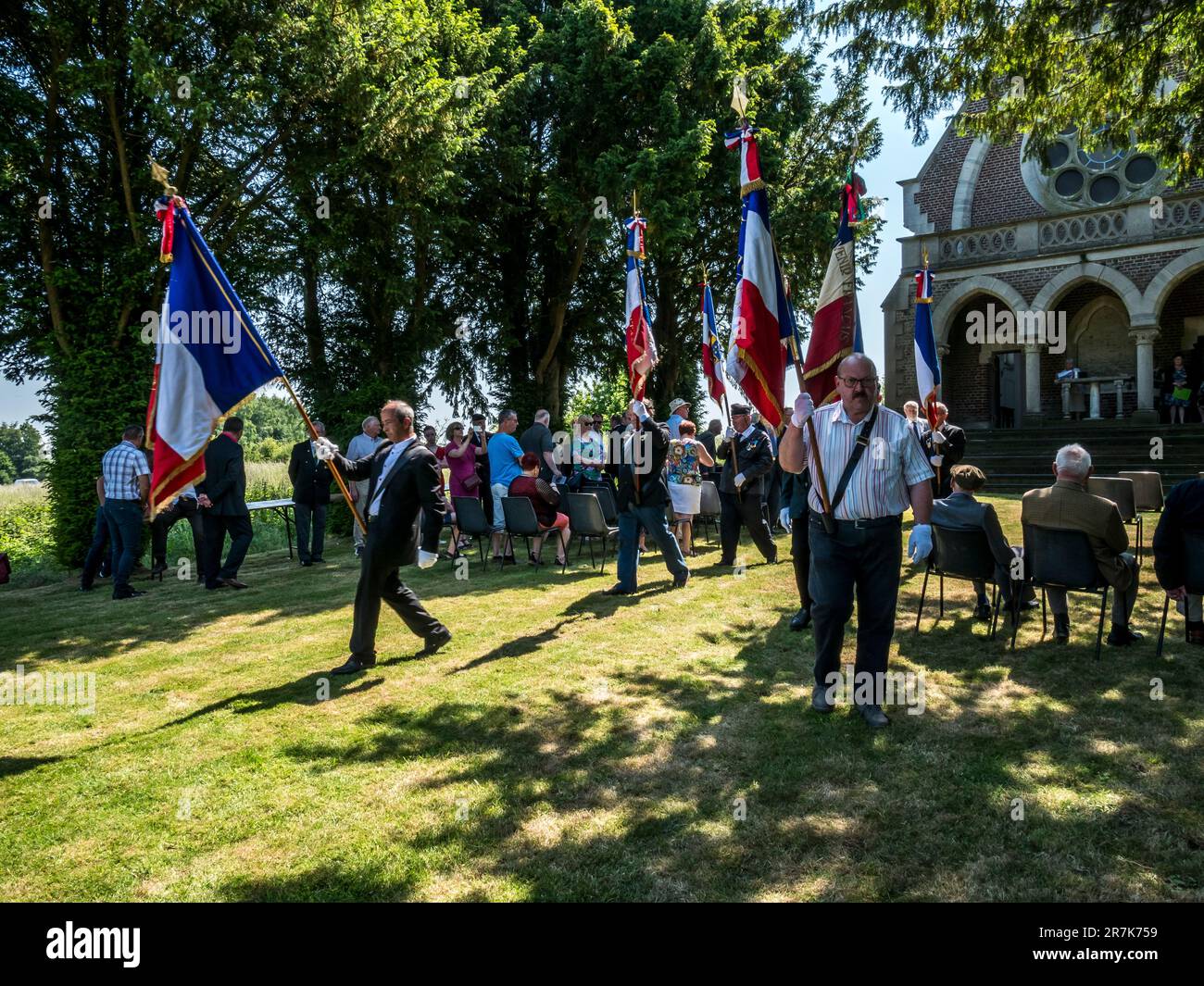 This image is of the French memorial parade at the WWI French Cemetery ...
