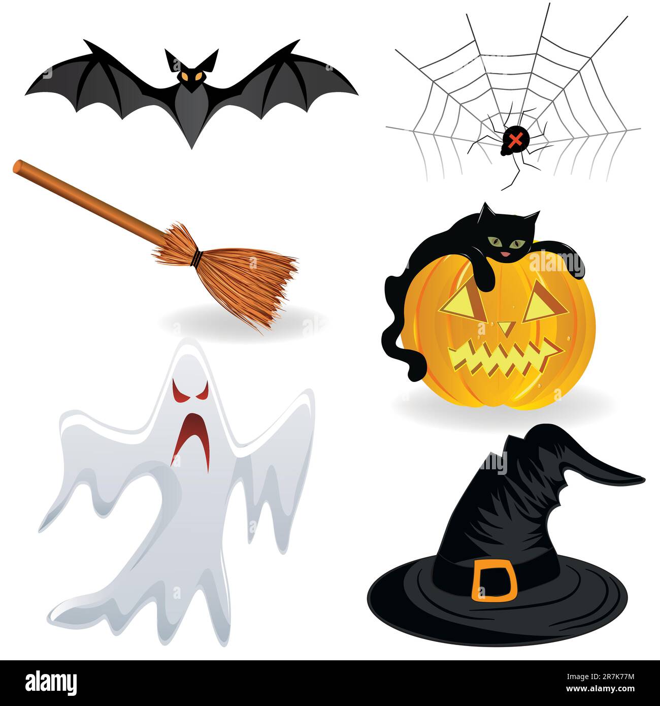 Magic hat pumpkin icon Cut Out Stock Images & Pictures - Alamy