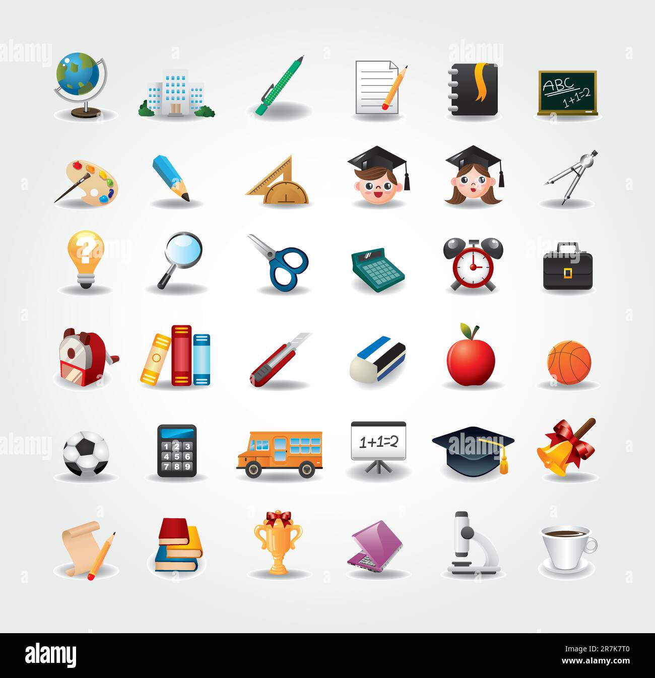 School button Stock Vector Images - Alamy