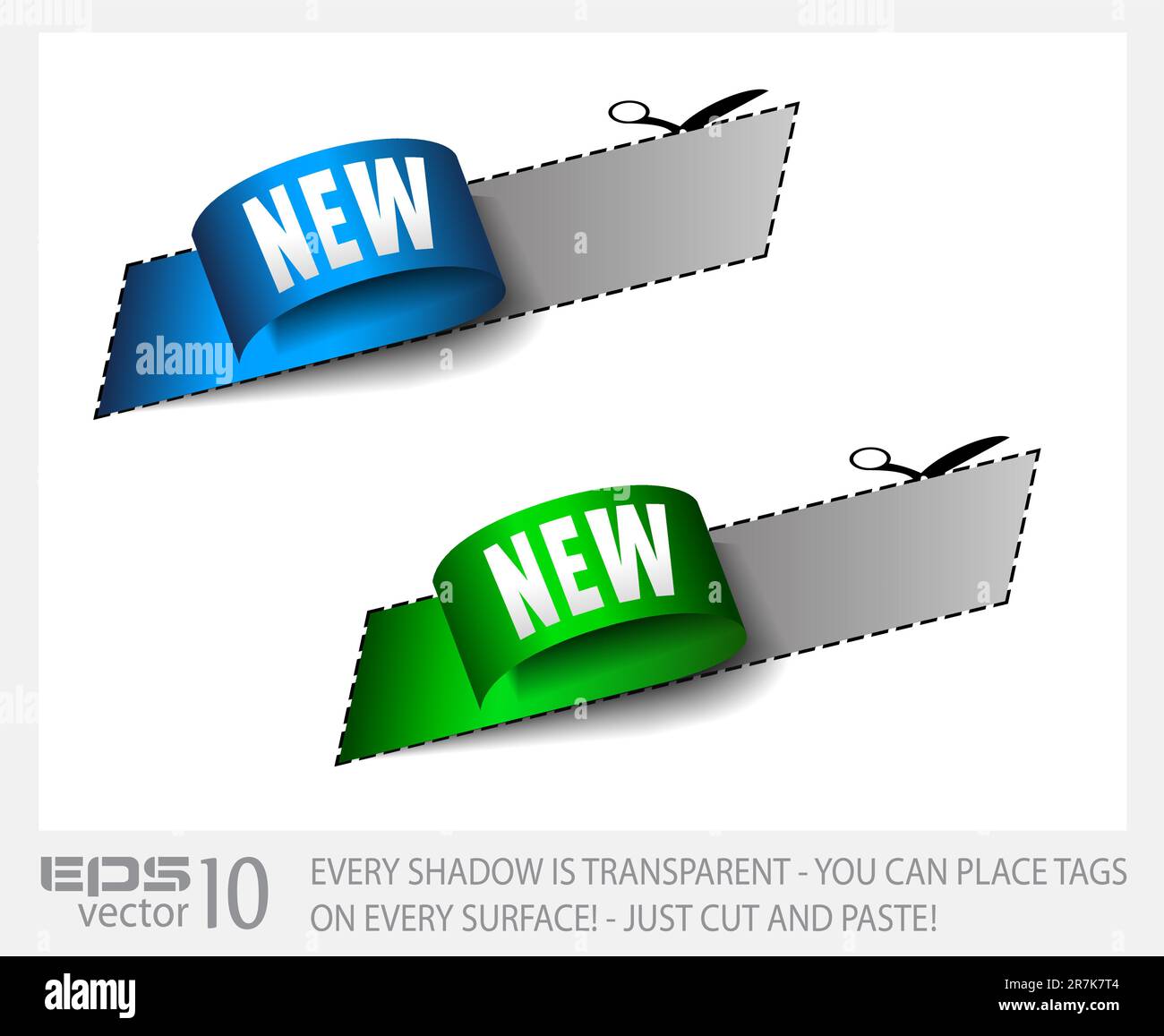 New Sticker Tag with Transparent Shadows. Place it everywhere Stock ...