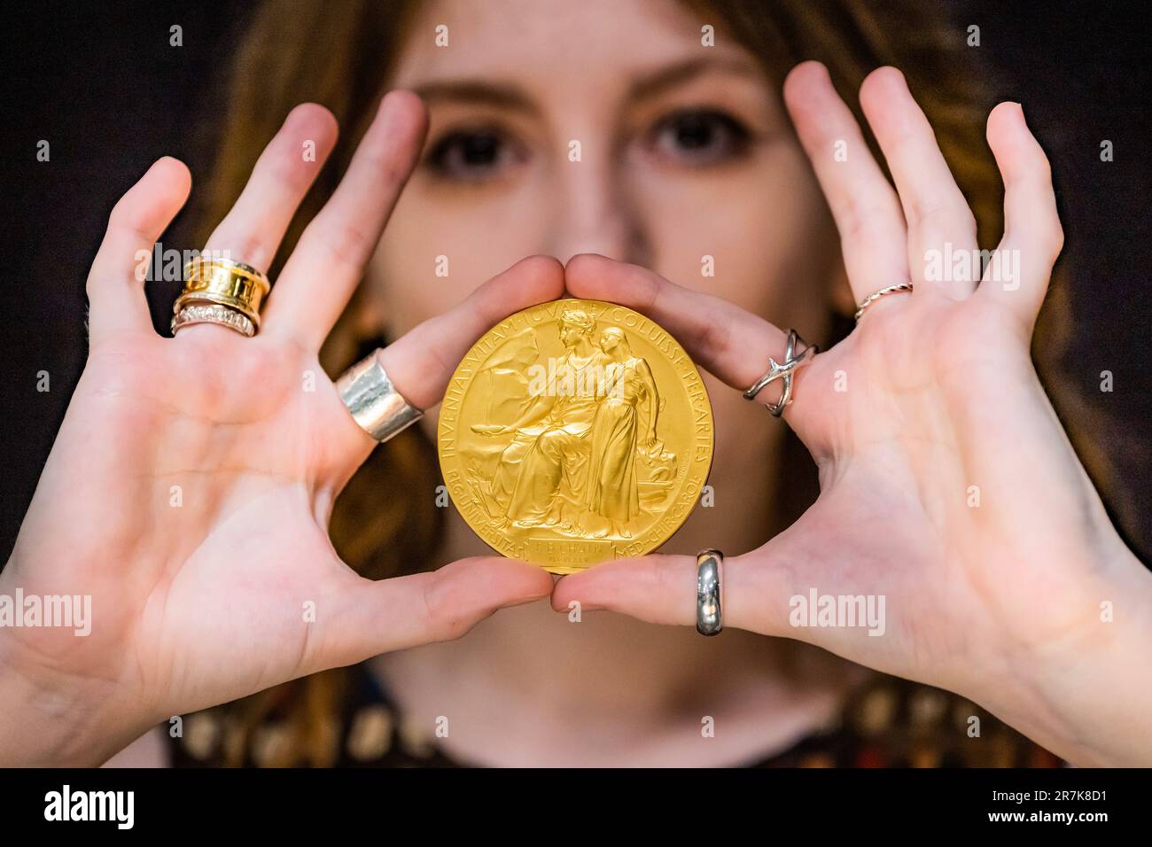 Nobel prize in medicine medal hi-res stock photography and images - Alamy