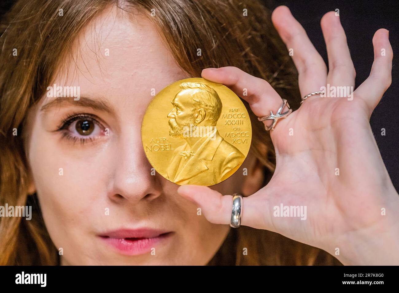 London, UK. 16th June, 2023. Ernst Chain's Nobel Prize medal in ...