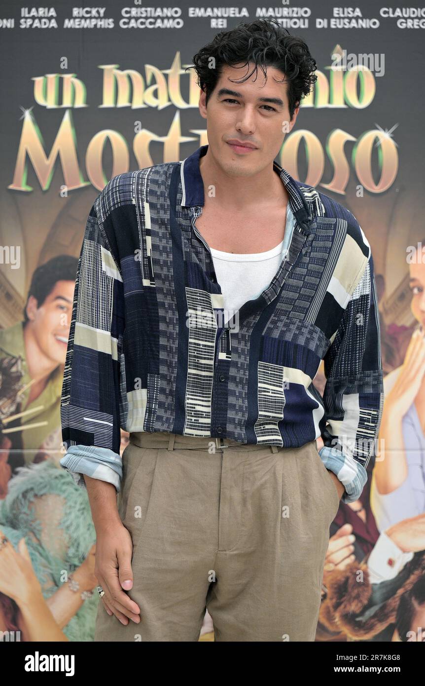 June 16, 2023, ROME, ITALY: Italian actor Cristiano Caccamo poses ...