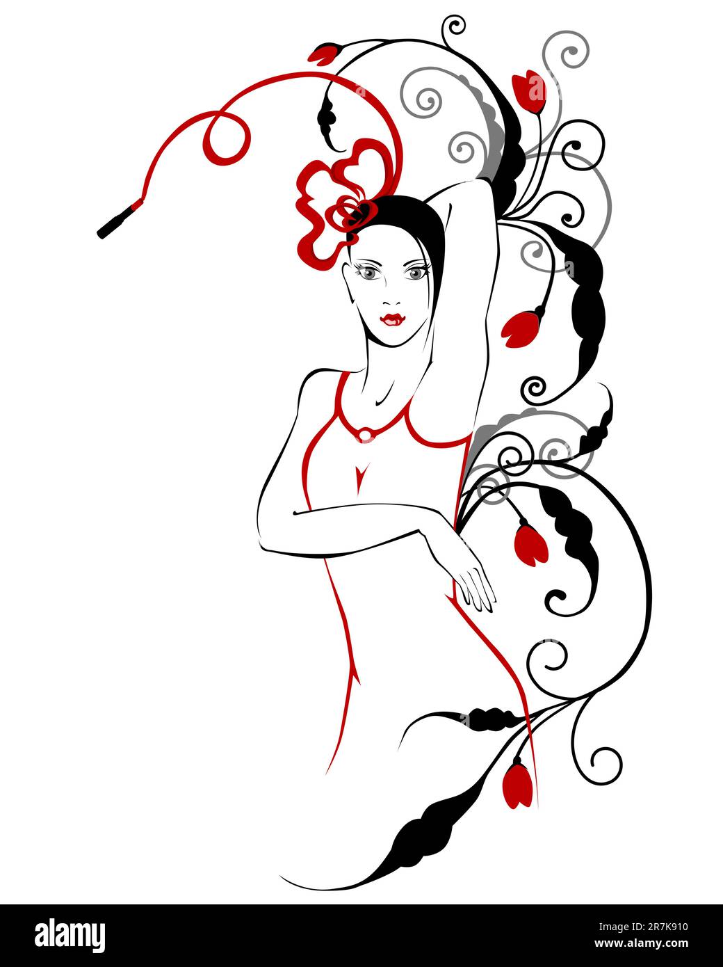 Fashionable girl color Cut Out Stock Images & Pictures - Alamy