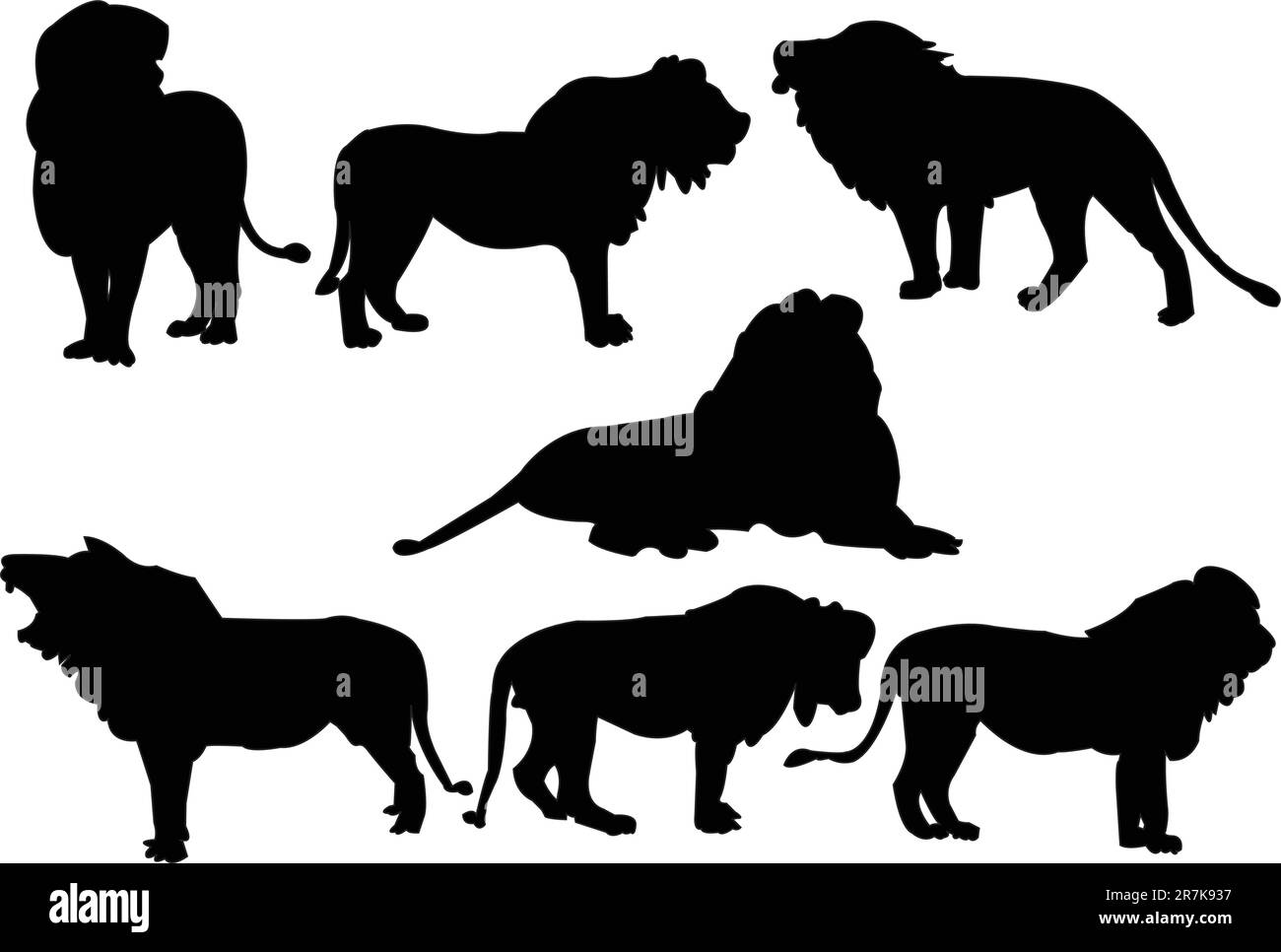 lions collection - vector Stock Vector Image & Art - Alamy