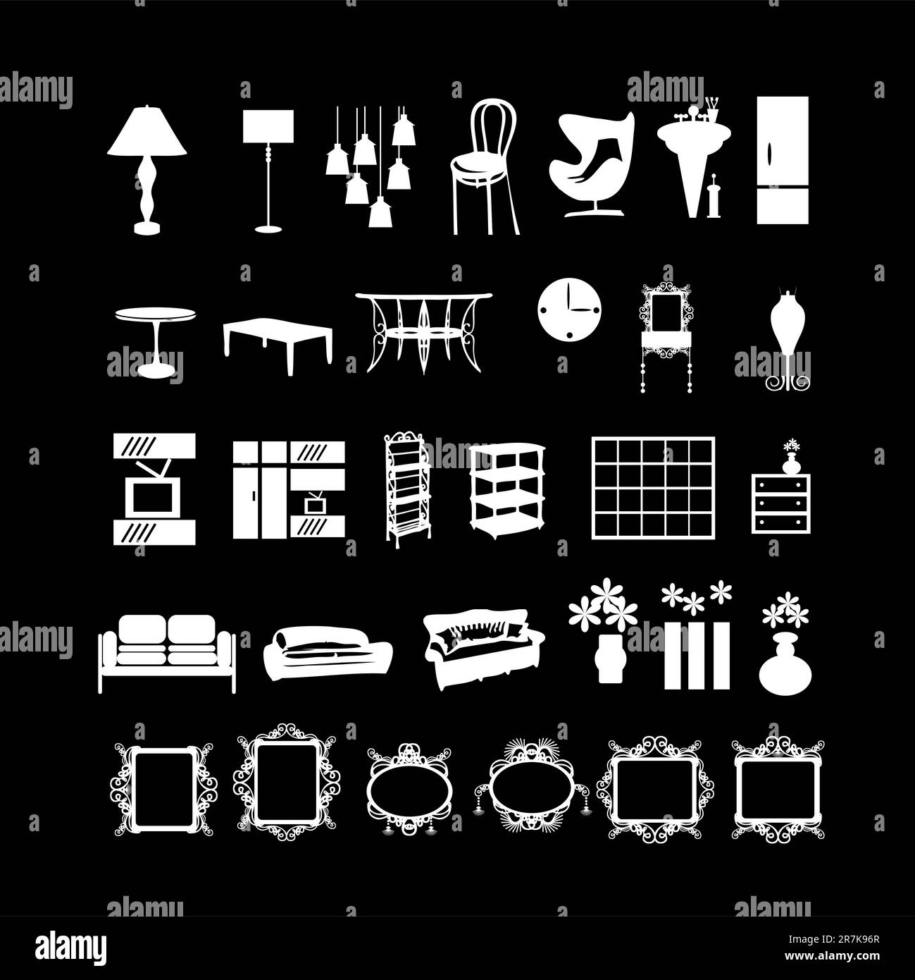 furniture signs. vector Stock Vector Image & Art - Alamy