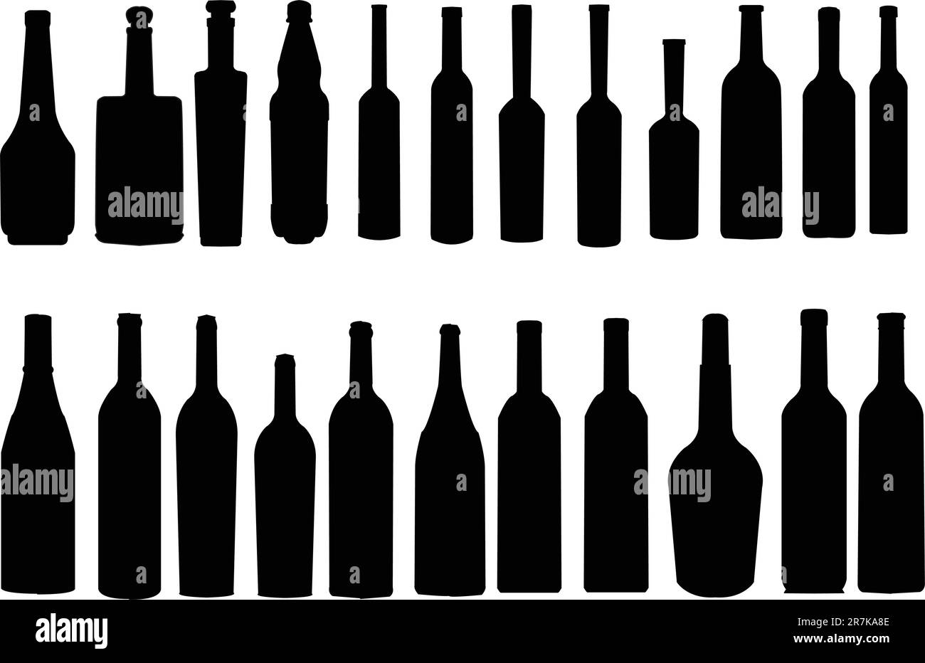 bottles collection - vector Stock Vector Image & Art - Alamy