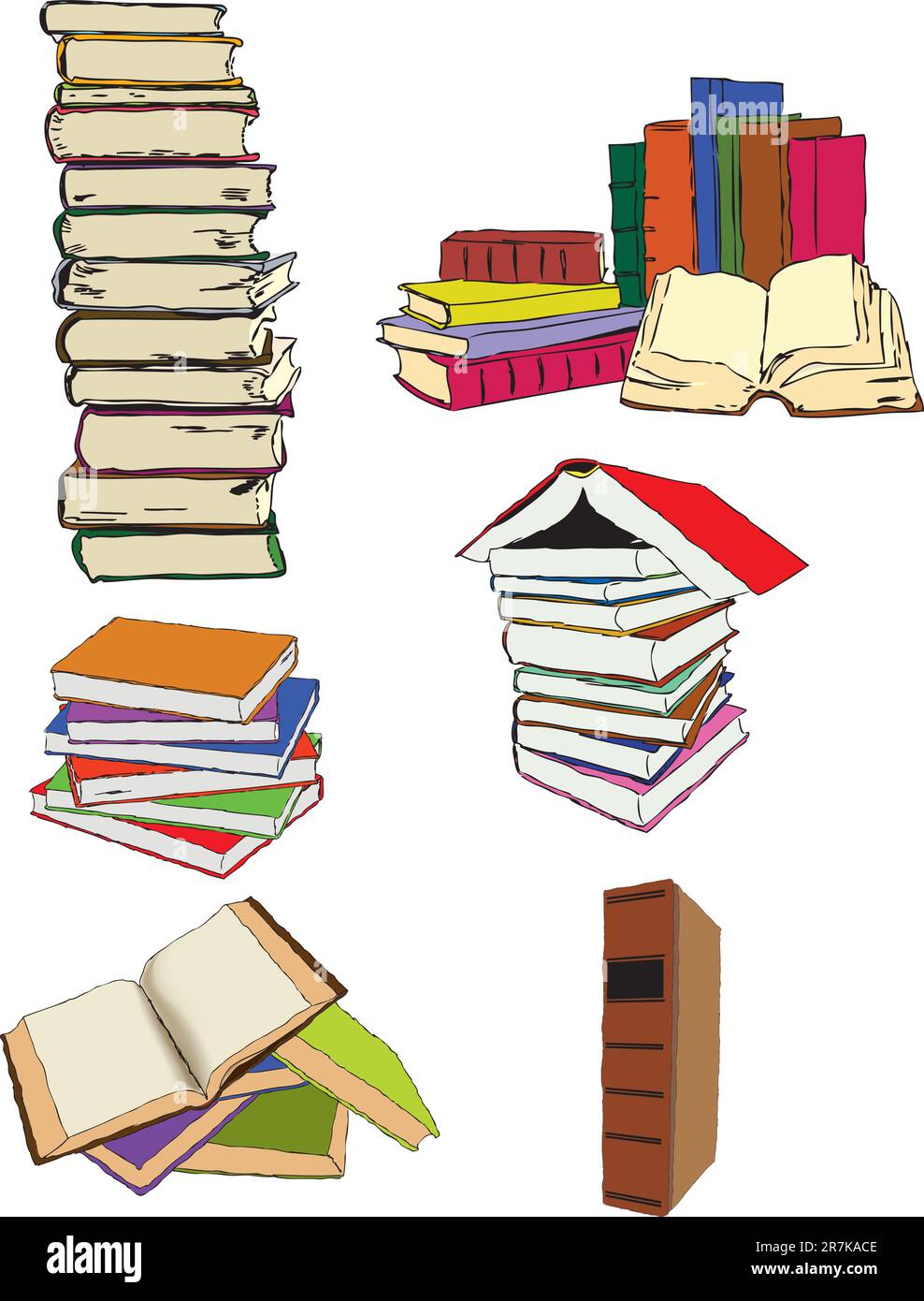 A set of illustrations on the theme of the book. Vector Stock Vector ...