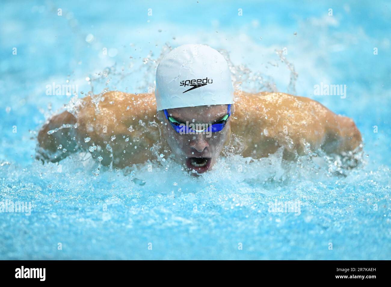 Melbourne, Australia. 16th June, 2023. Thomas Neill swims during the ...