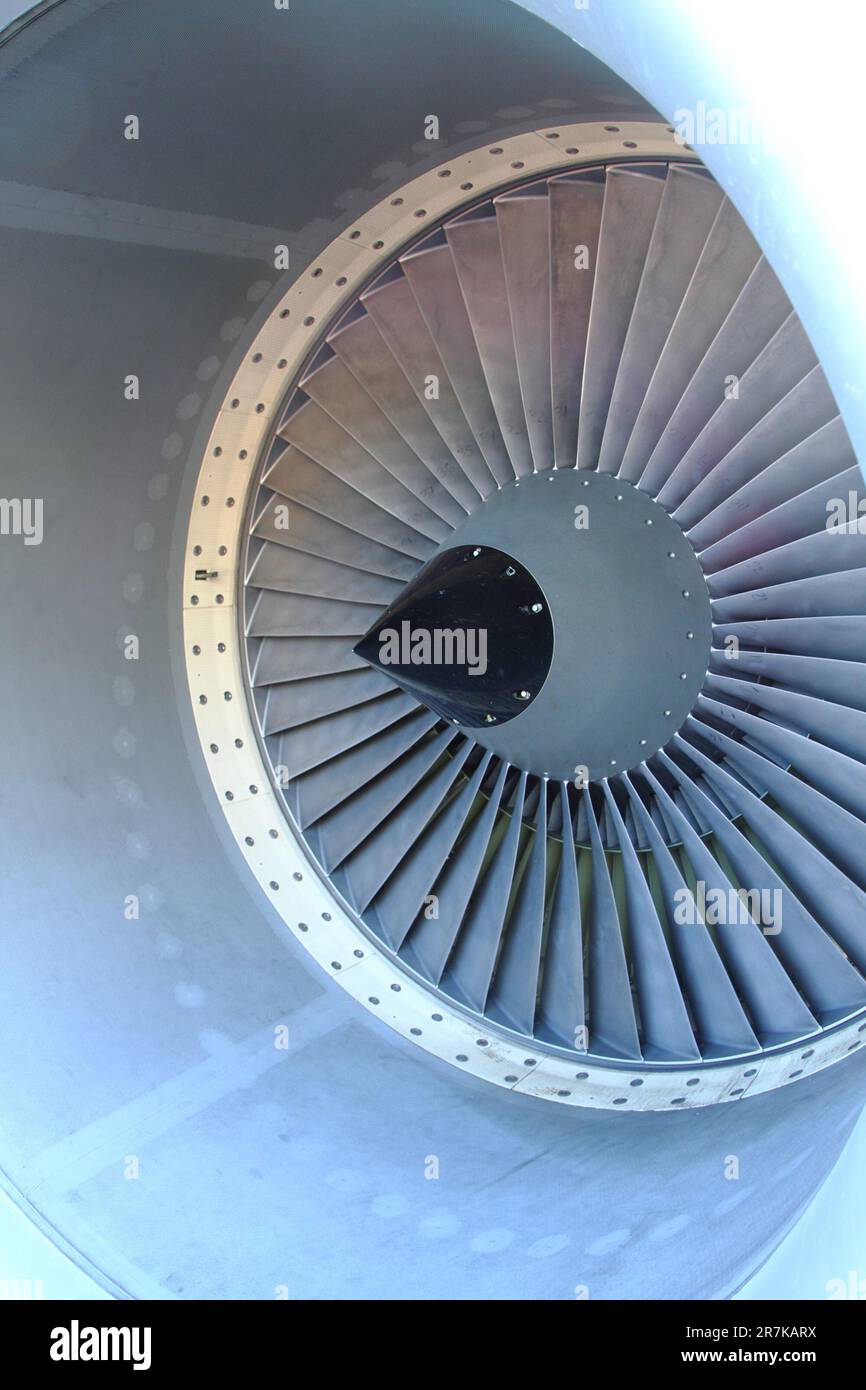 aircraft turbine as very nice technology background Stock Photo - Alamy