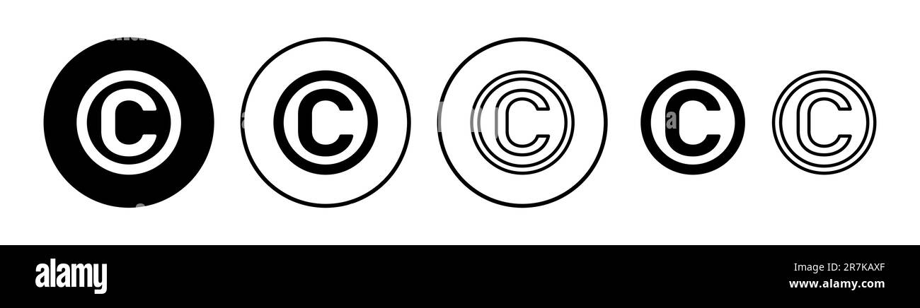 Copyright icon vector. copyright symbol Stock Vector Image & Art - Alamy