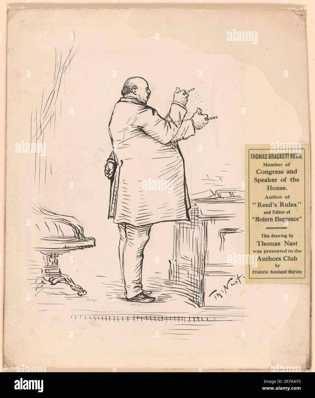 Thomas Brackett Reed mid 19th-early 20th century Stock Photo - Alamy