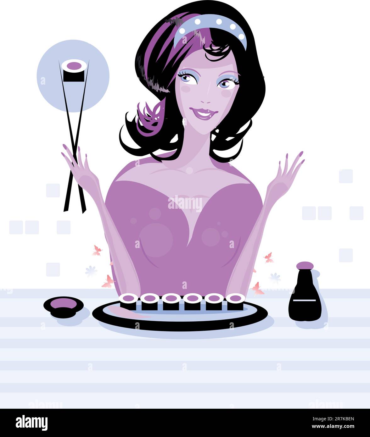 Exotic fuchsia Stock Vector Images - Alamy