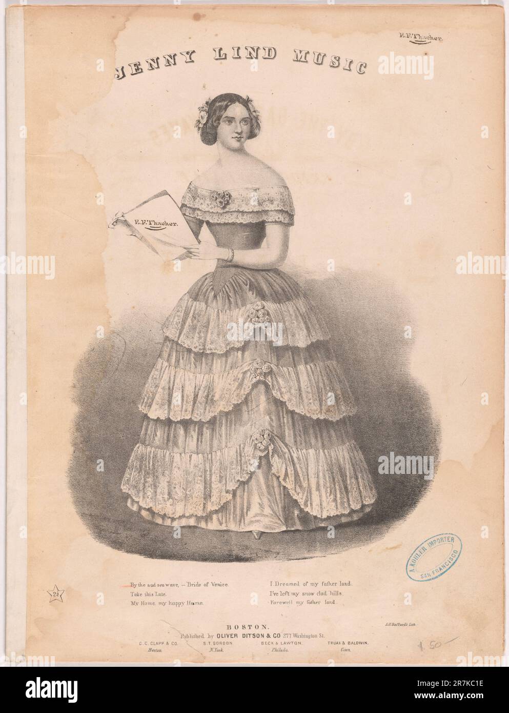Jenny Lind c. 1850 Stock Photo - Alamy