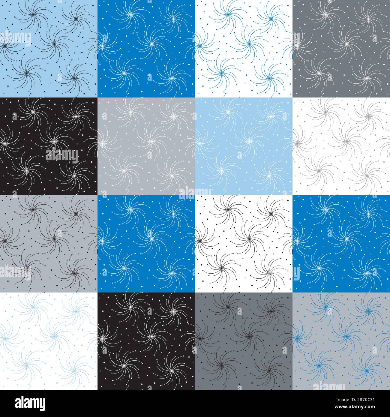 Pattern with same backgrounds in different colors Stock Vector Image ...