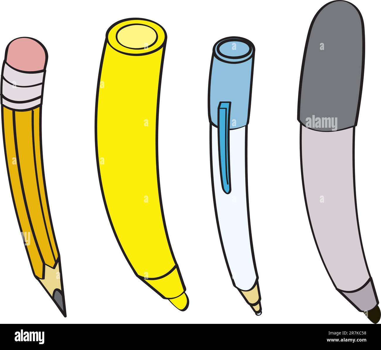 Yellow magic marker Stock Vector Images - Alamy