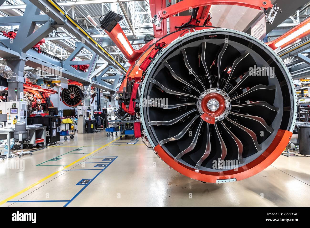 Villaroche, France. 16th June, 2023. Illustration of the Safran ...