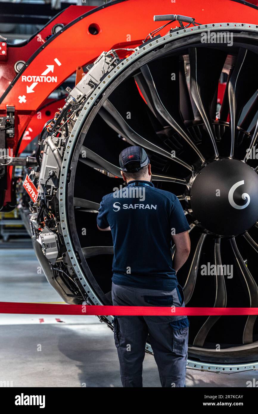 Villaroche, France. 16th June, 2023. Illustration of the Safran ...