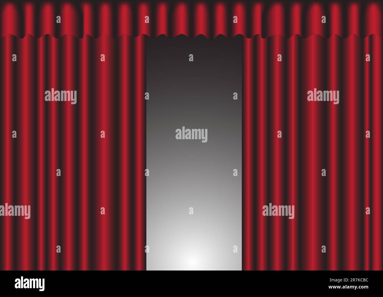 Open Red Curtain, Podium and Light Beam Stock Vector Image & Art - Alamy
