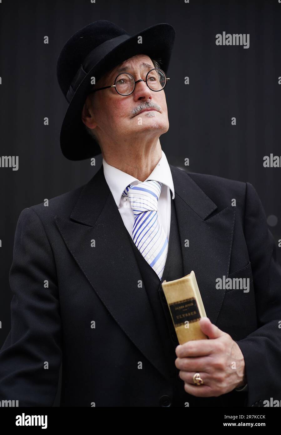 James Joyce lookalike John Shevlin outside the James Joyce Centre on ...