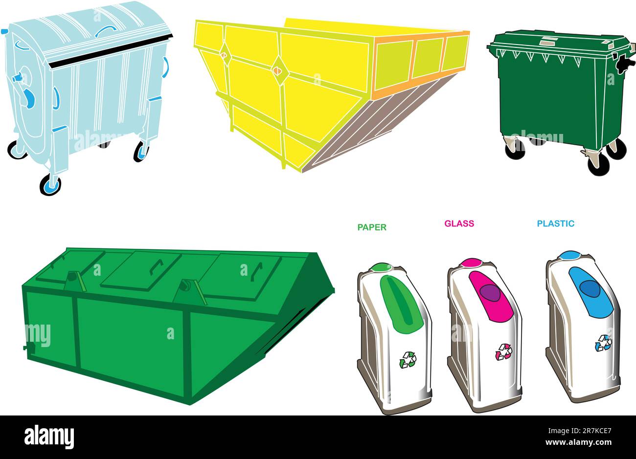 containers collection - vector Stock Vector Image & Art - Alamy