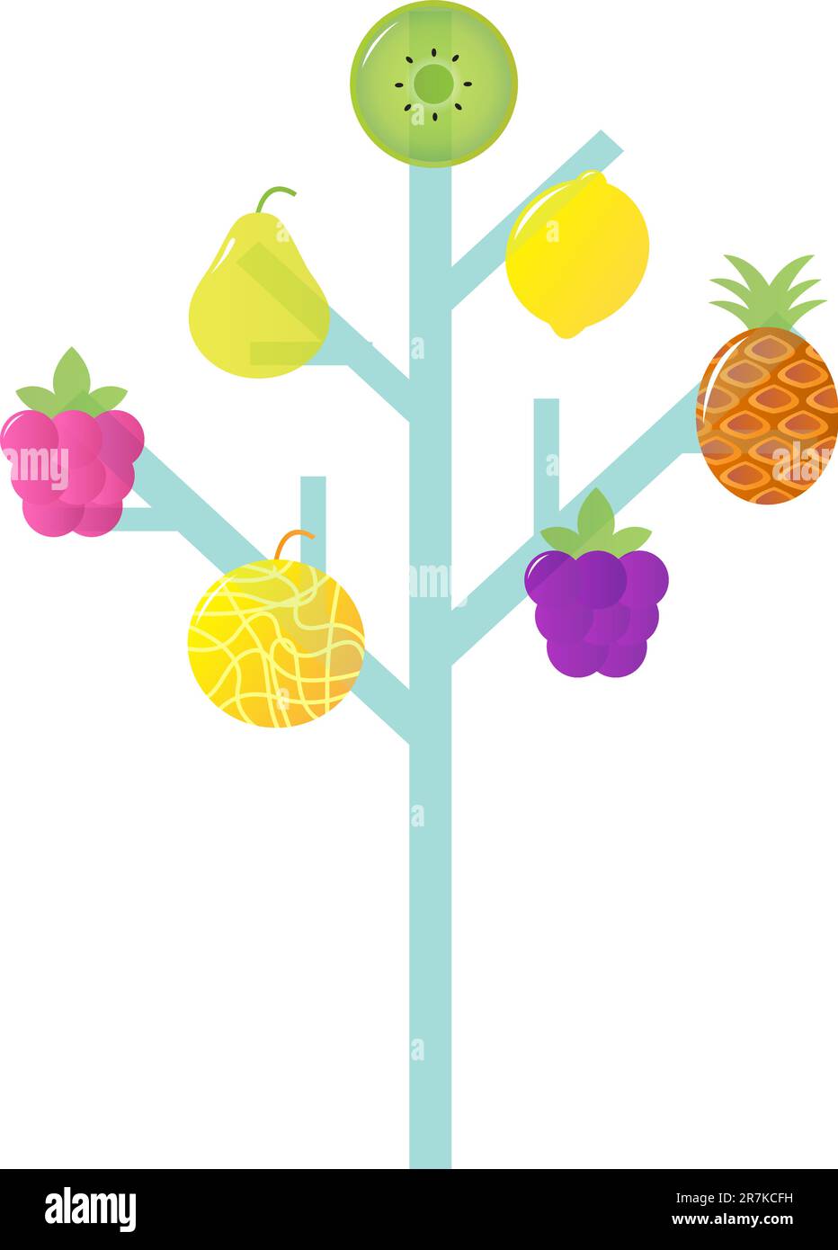 Pineapple plant tree fruit Stock Vector Images - Alamy