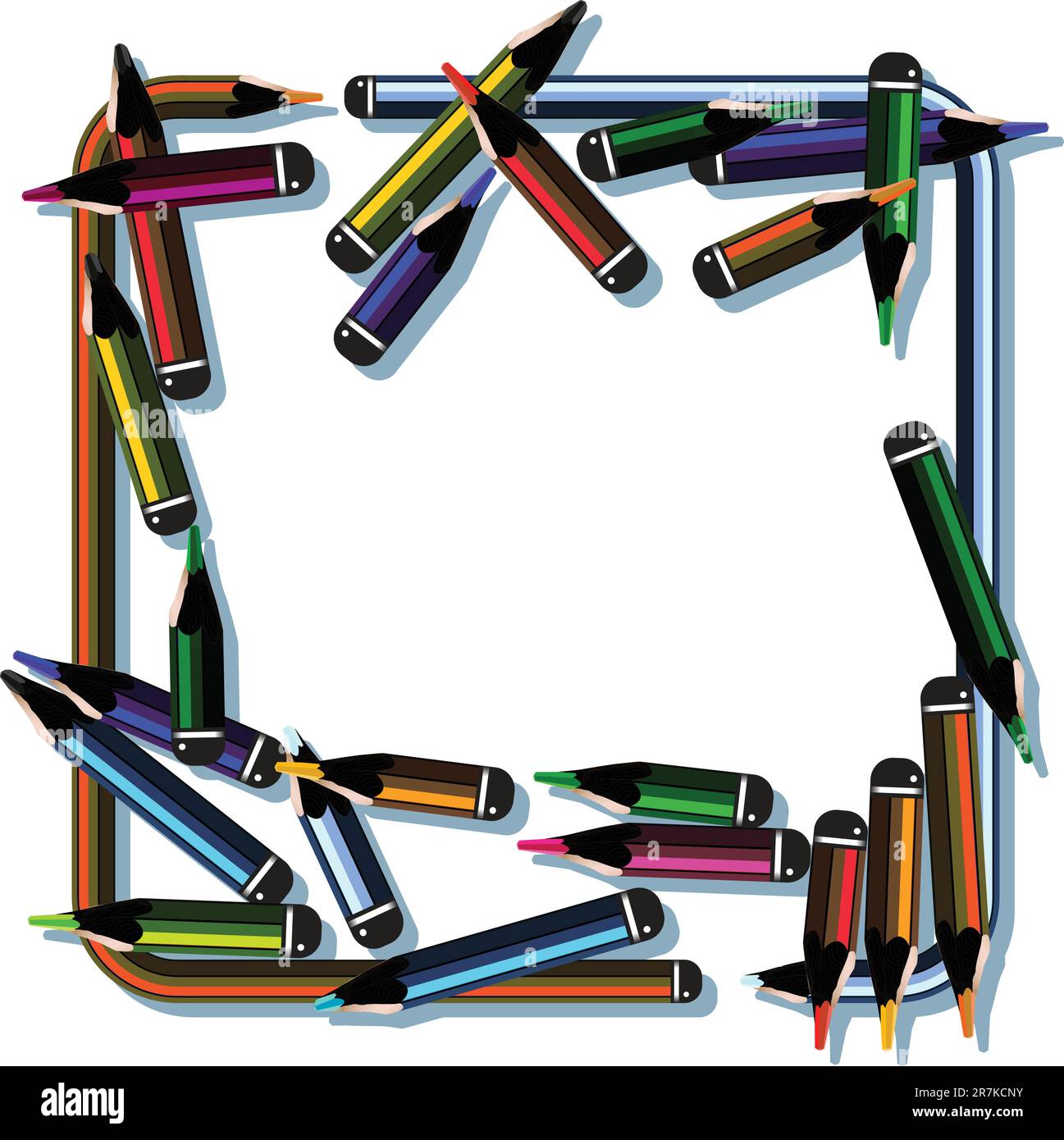 Frame office supplies Stock Vector Images - Alamy