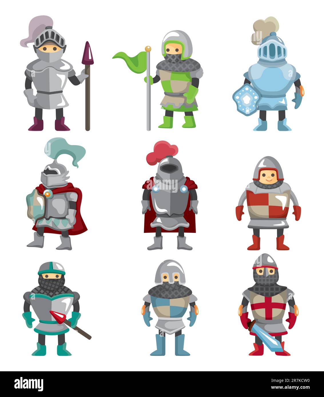 Cartoon helmet armor medieval war hi-res stock photography and images ...