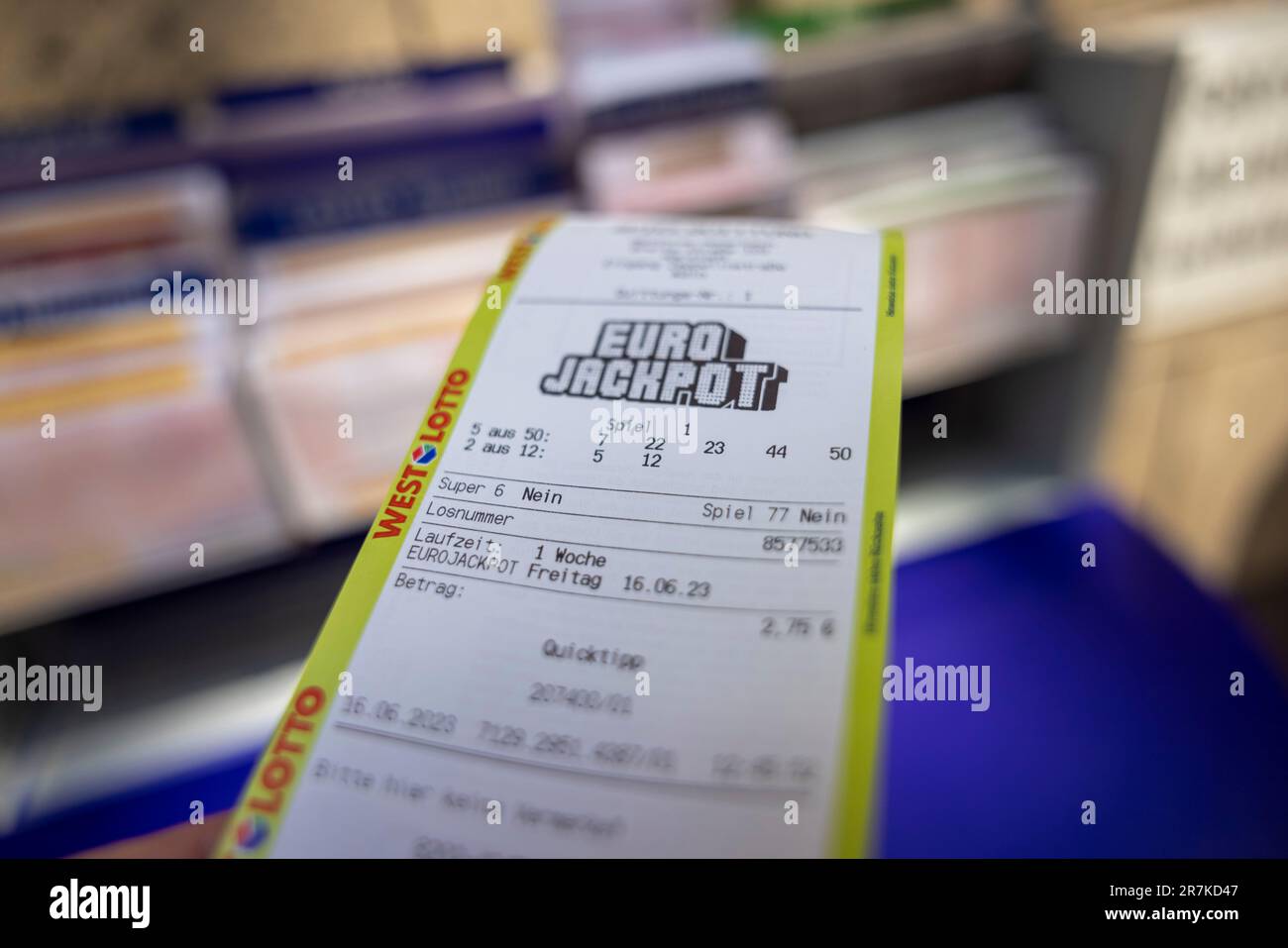 Eurojackpot ticket hi-res stock photography and images - Alamy
