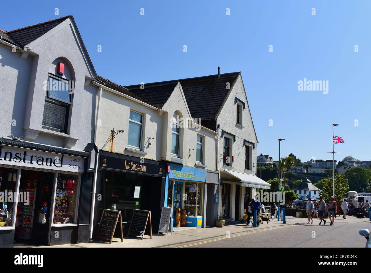 A street view of the buildings along The Strand. A popular shopping ...