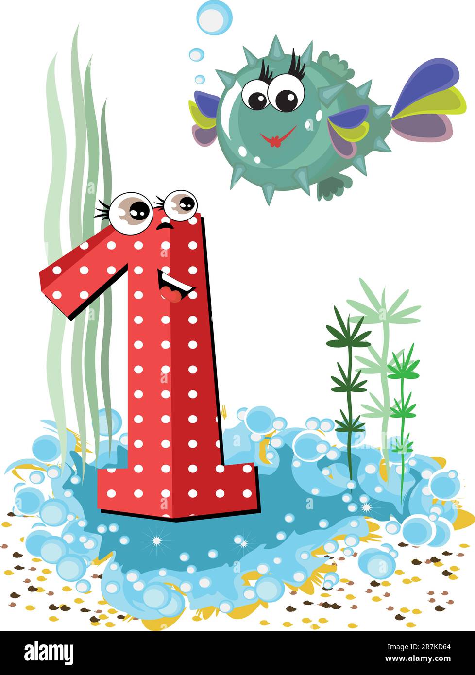 Number 10 Clip Art Counting Number 1 To 10 Illustration Stock Vector