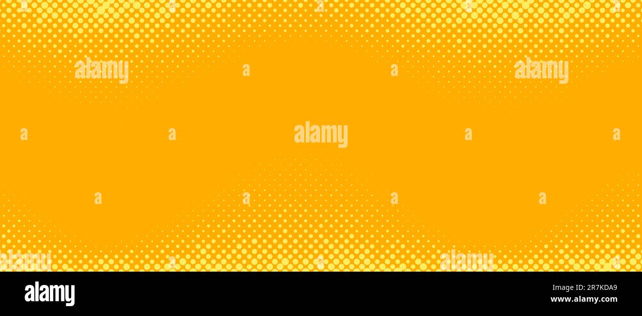 Yellow orange halftone background. Retro comic gradient background ...