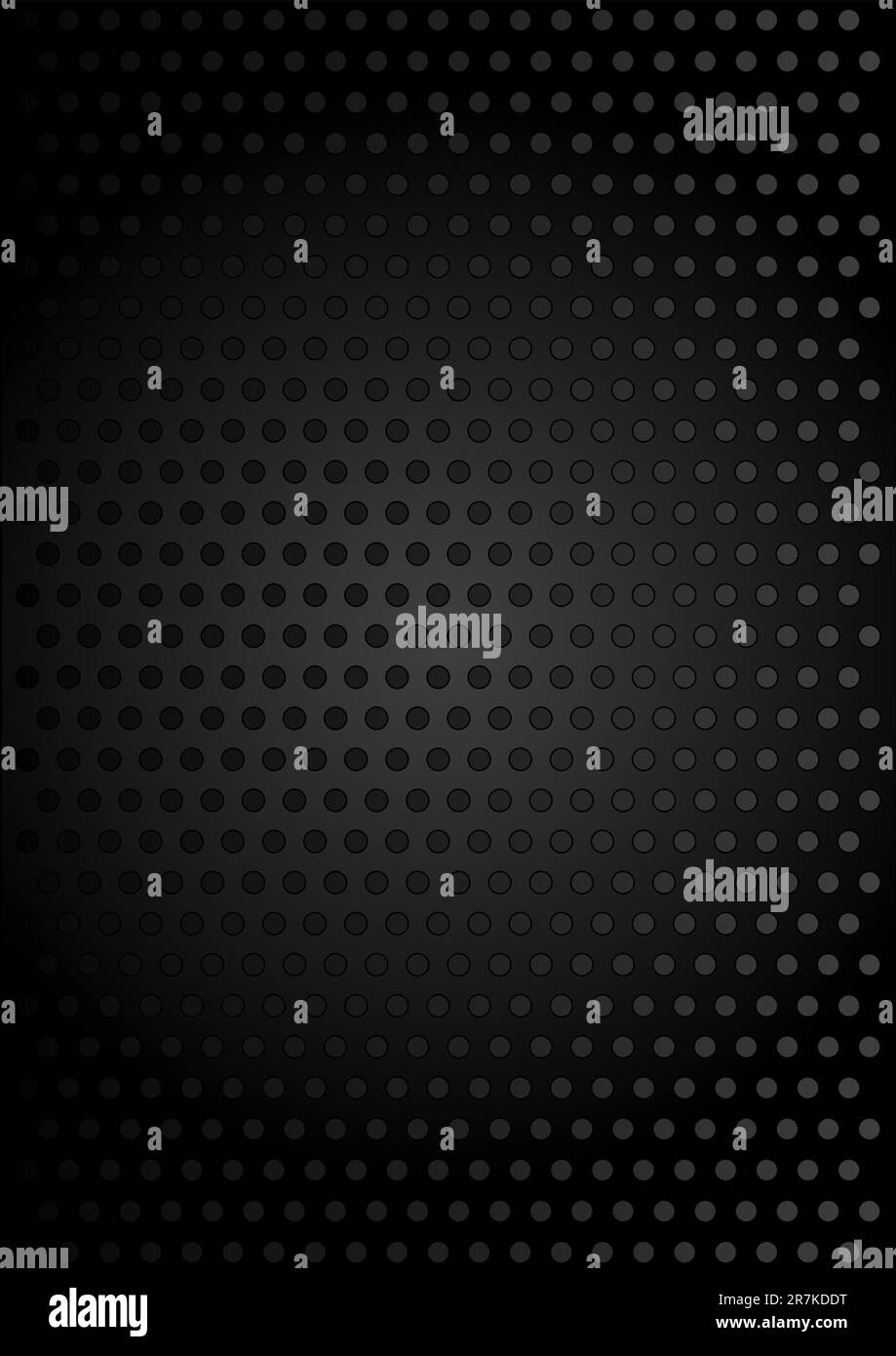 Metallic grill perforated background Black and White Stock Photos ...