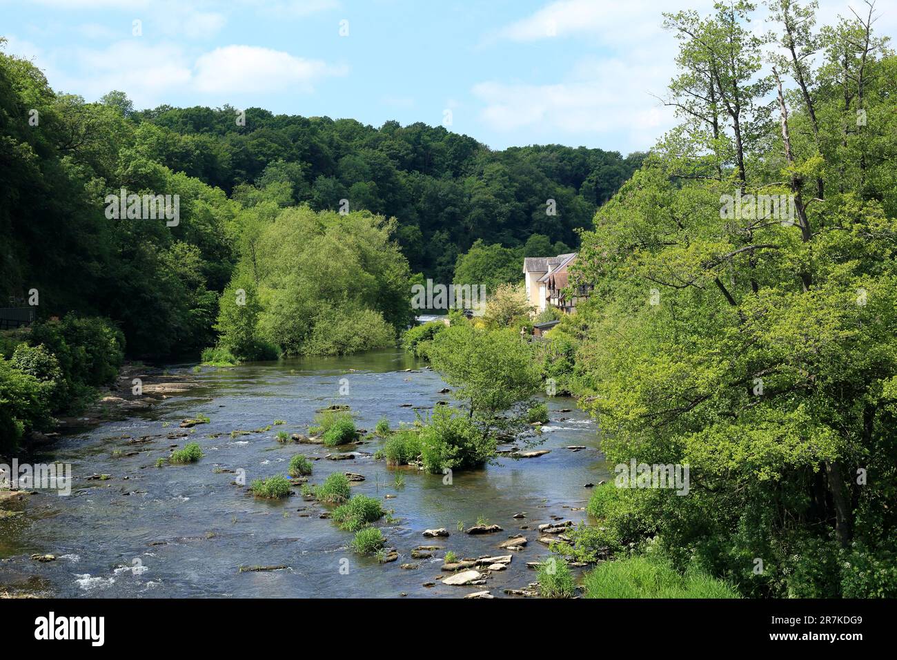 The river Teme in Ludlow, Shropshire, England, UK Stock Photo - Alamy
