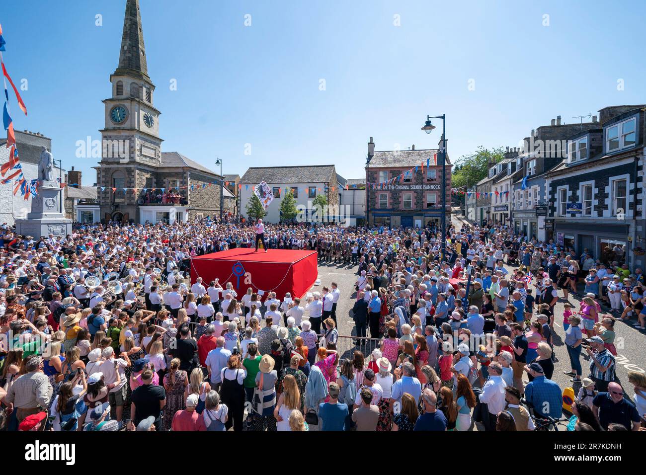 The casting of the Colours takes place in the Market Square during the ...