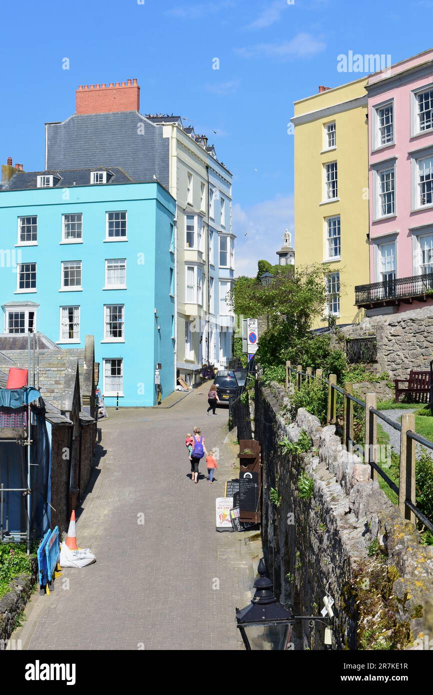 Tenby quay hill hi-res stock photography and images - Alamy