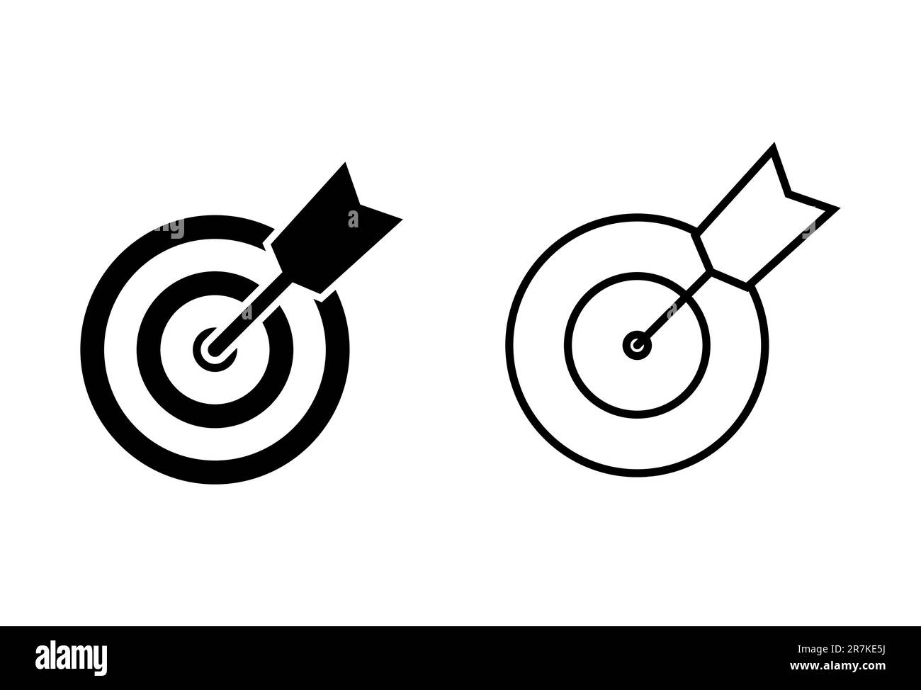 Target icon set. goal icon vector. target marketing icon vector Stock ...