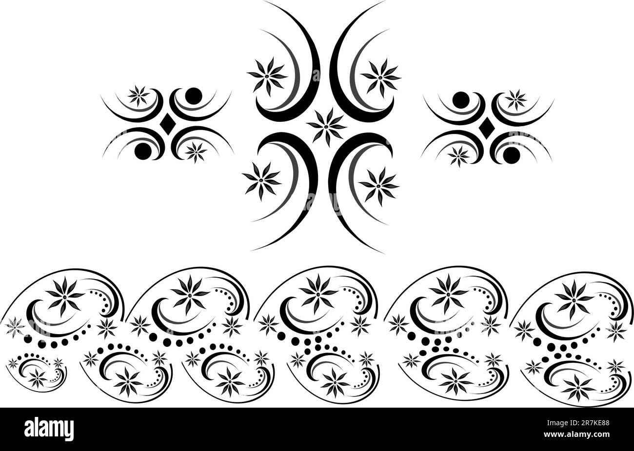 Beautiful pattern. A pattern from colors. Registration and design Stock ...
