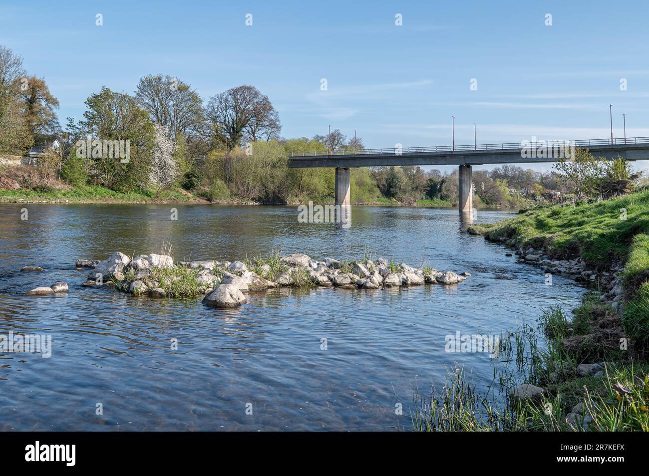 Kelso By-pass A698 Bridge over the River Tweed in the Scottish Borders ...