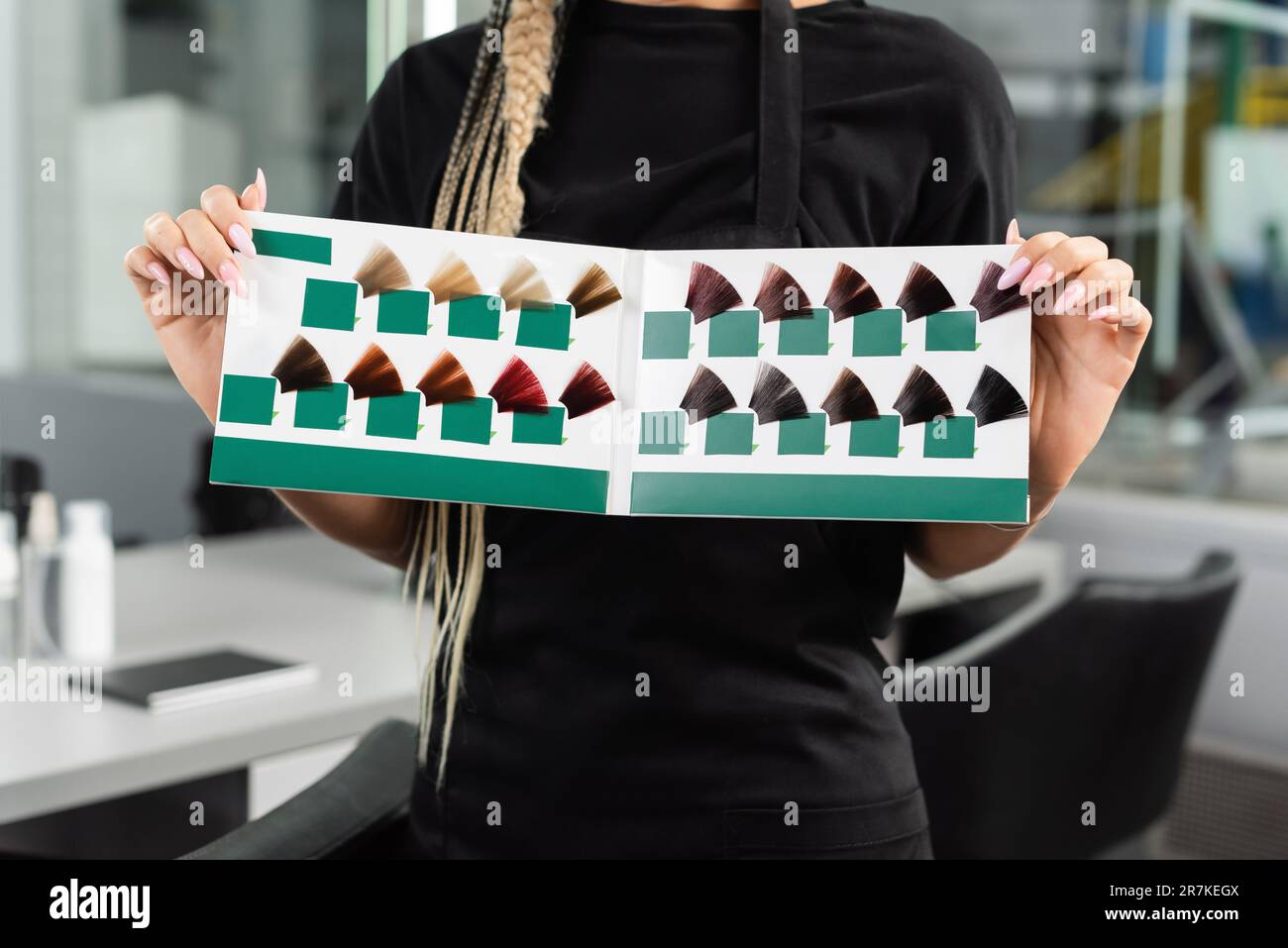 Hair color chart hi-res stock photography and images - Alamy