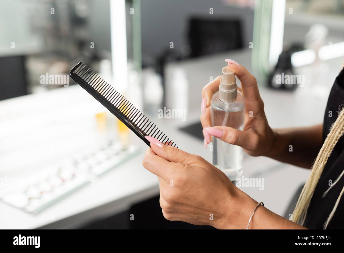 Hairdresser salon tools hi-res stock photography and images - Alamy