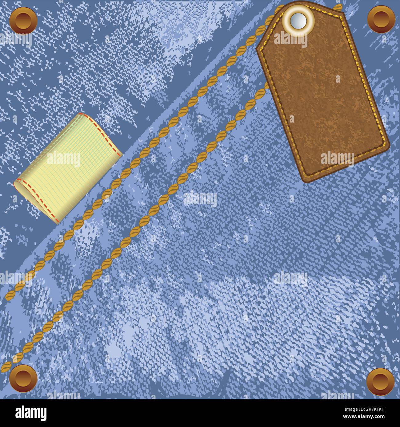 Vector background blank jeans label. Denim texture Stock Vector Image ...