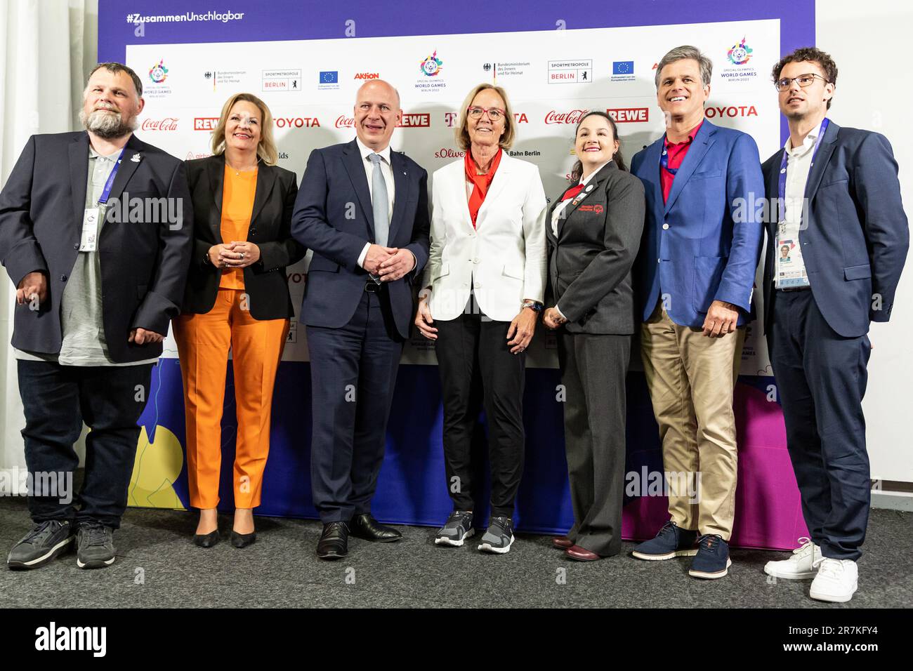 (L-R) Mark Solomeyer, Vice President and Athlete Spokesperson Special ...