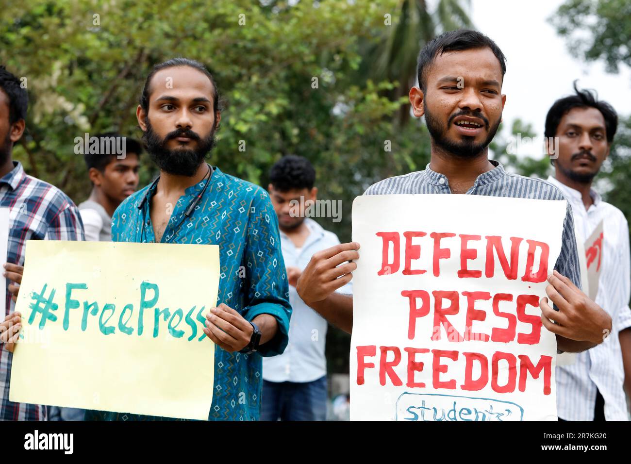 Dhaka, Bangladesh - June 16, 2023: Protesting against the killing of ...