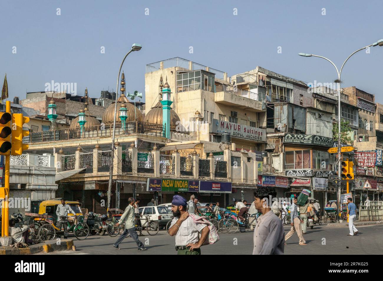 07 29 2004 Vintage Sunhari Masjid, Chandini Chowk, Old Delhi, India ...