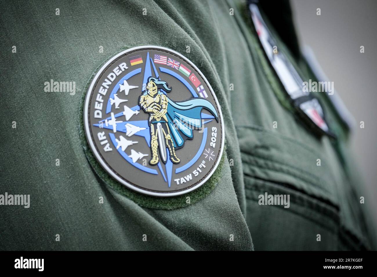 Jagel, Germany. 16th June, 2023. A soldier of the German Air Force ...