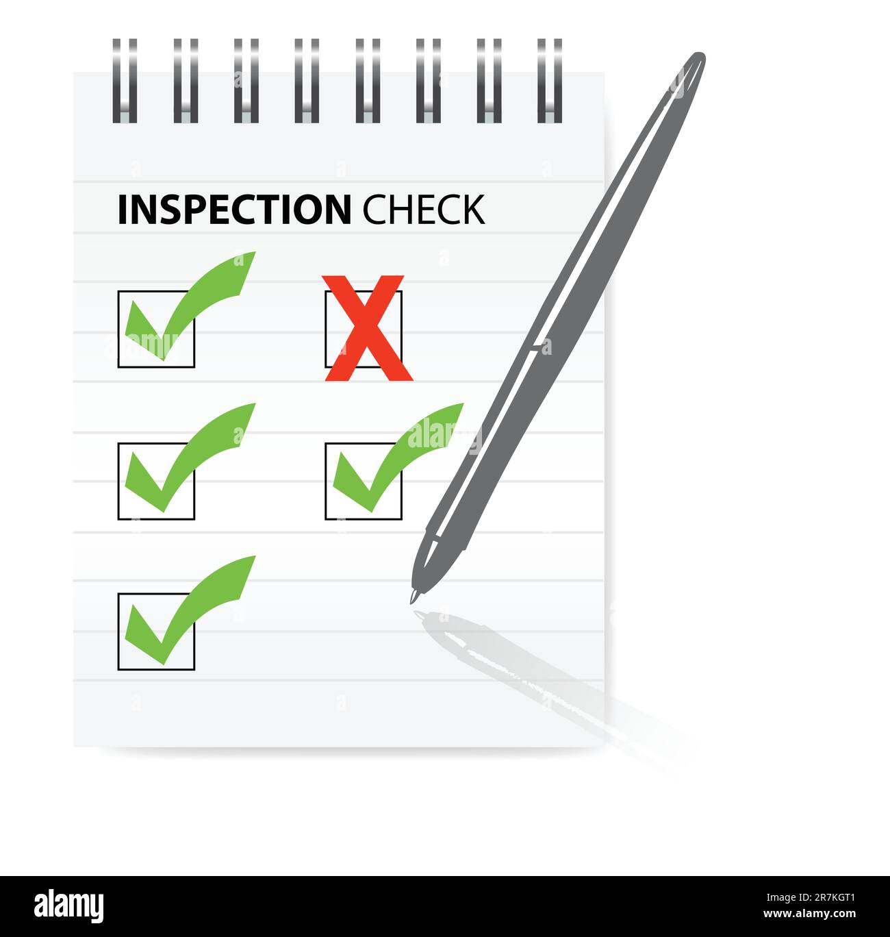 Checklist isolated on white background Stock Vector Image & Art - Alamy