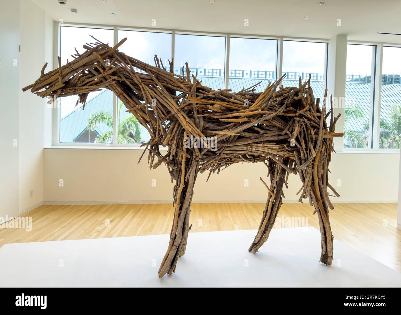 Naples, Florida, USA. 08 March 2023. Horse sculpture by Deborah ...