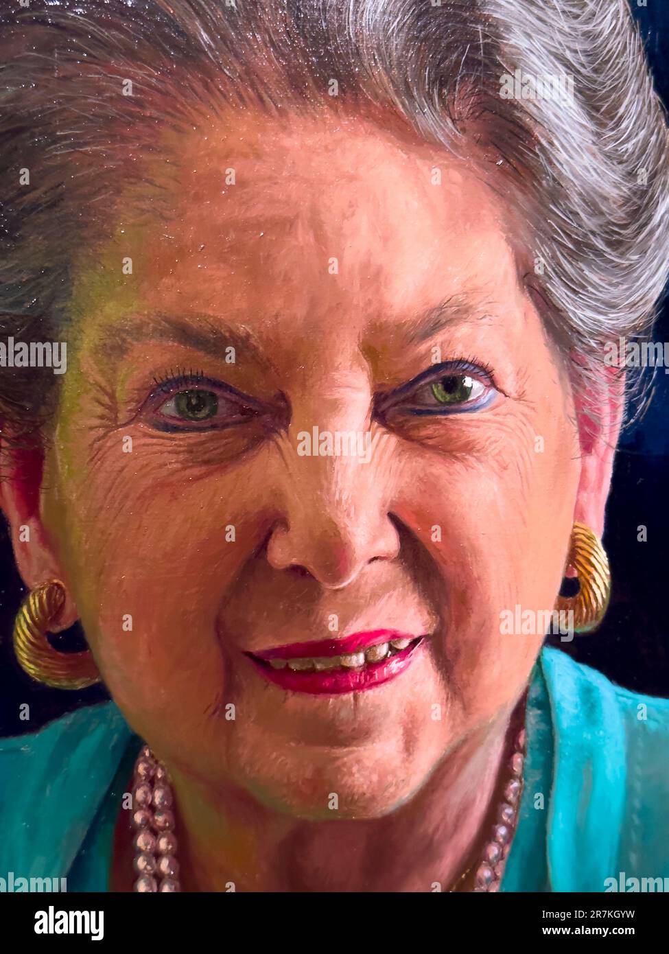 Naples, Florida, USA. 08 March 2023. Painting by Wim Heldens on display ...